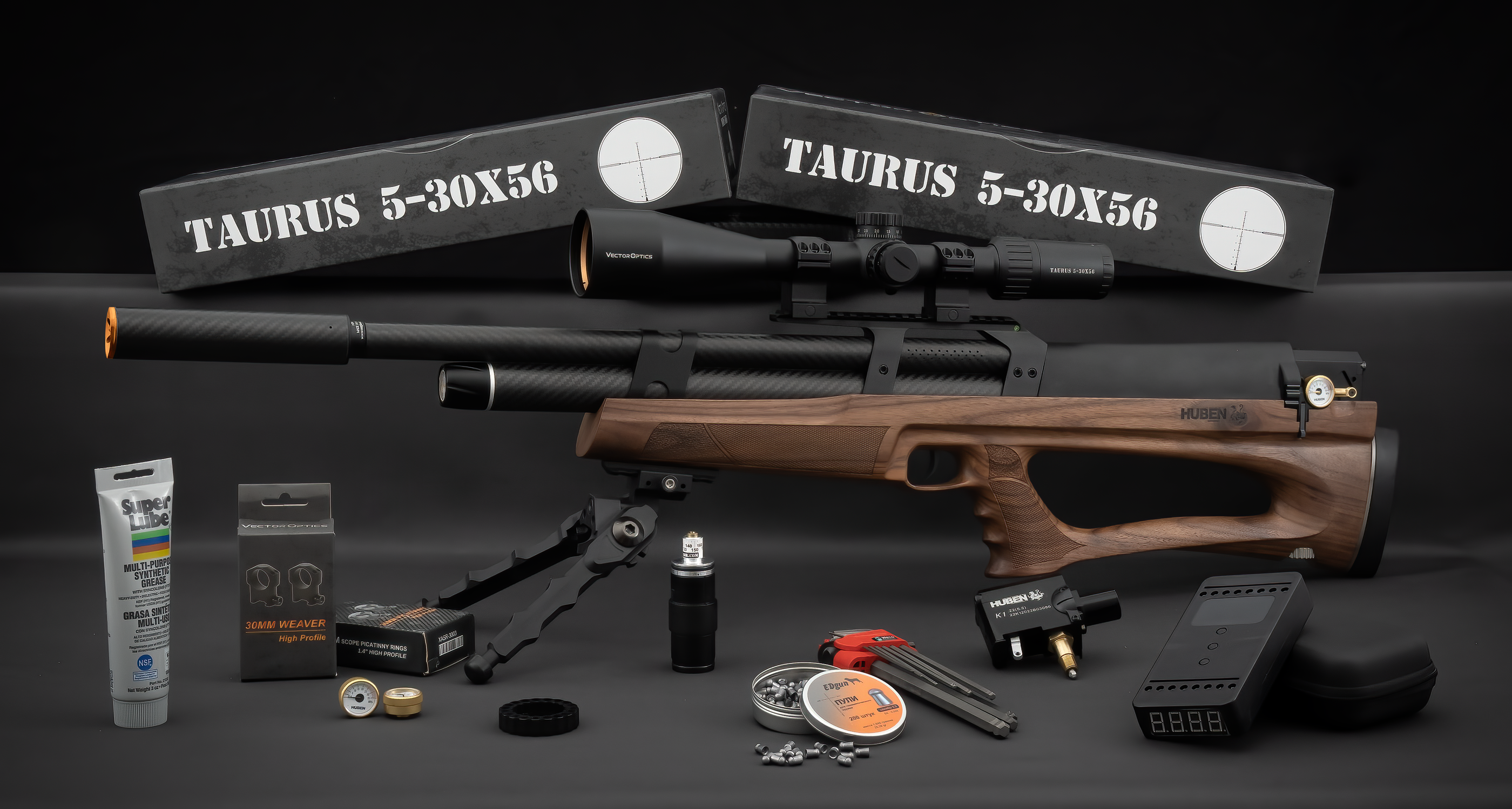 Huben K1 .25 Caliber Semi Auto Air Rifle | Huben – HUBEN AIRGUNS SHOP